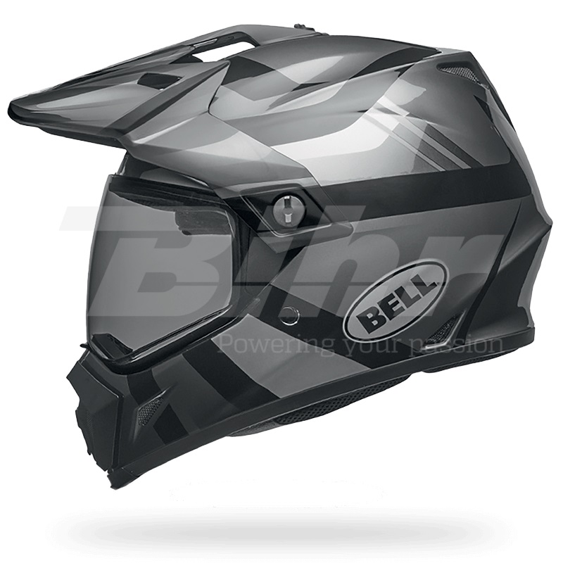 BELL MX-9 Adventure Mips Helmet Matte/Gloss Blackout - www.mc-hjelmer.no